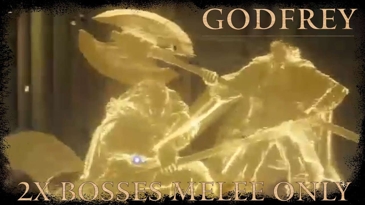Elden Ring - DOUBLE BOSSES CHALLENGE | Melee Only | #6 GODFREY - YouTube