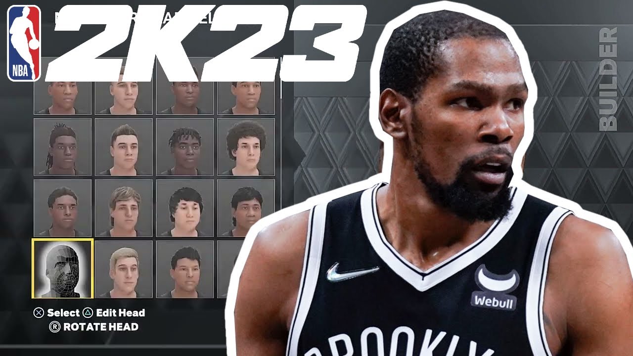 HOW TO MAKE YOUR MYPLAYER LOOK EXACTLY LIKE KEVIN DURANT IN NBA 2K23 ...