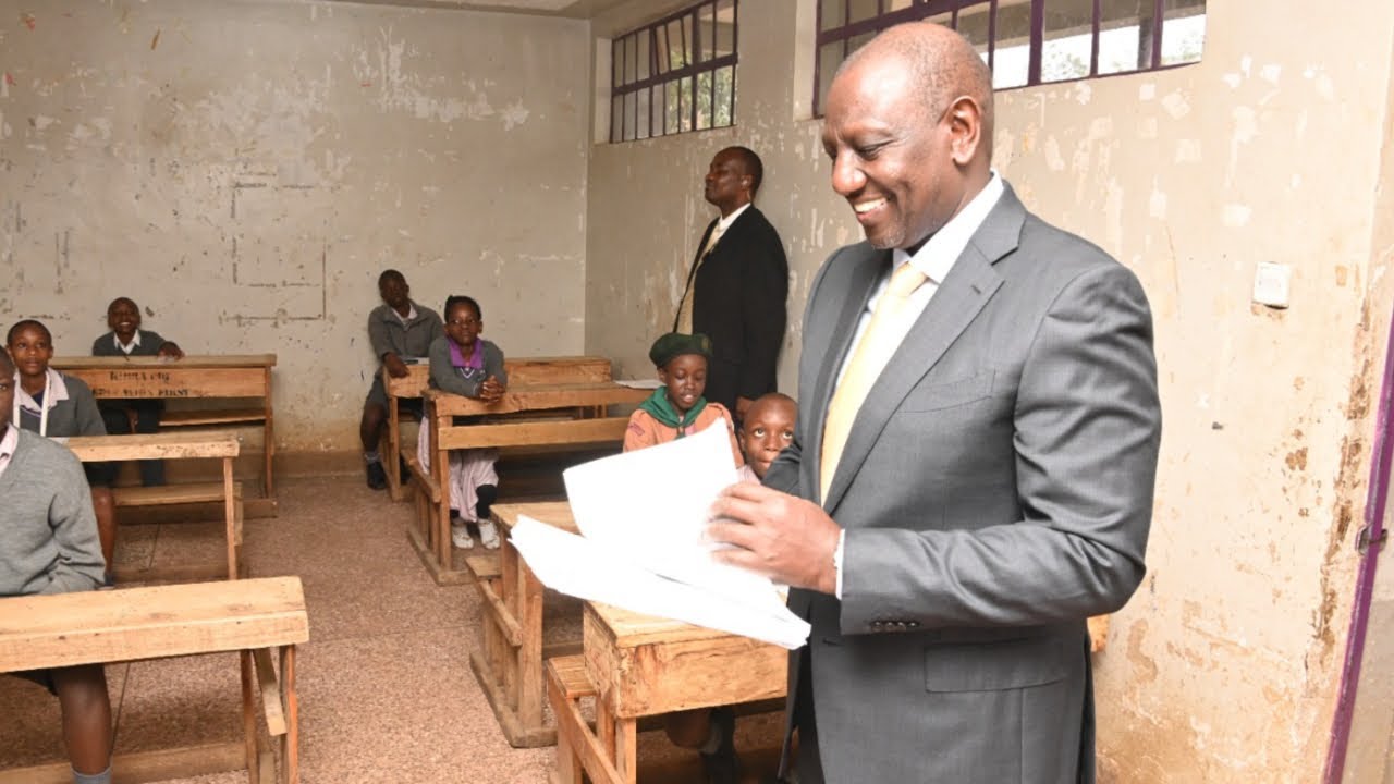 President Ruto wows Primary school candidates in Kibra as he ...