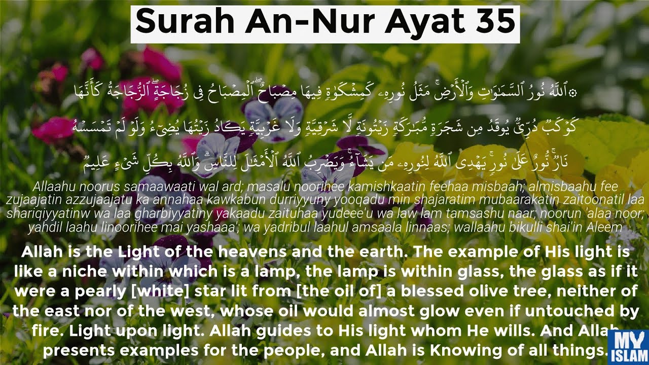 Surah An Nur Ayah 35 By Qari Moegammad Naeem Brown HOLY QURAN