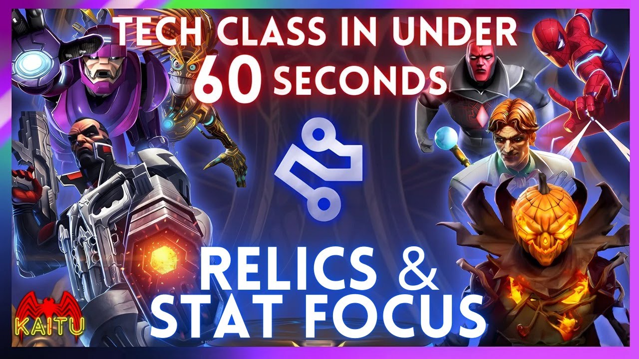 BEST STAT FOCUS AND RELICS FOR ALL TECH CHAMPIONS IN UNDER 60 SECONDS ...