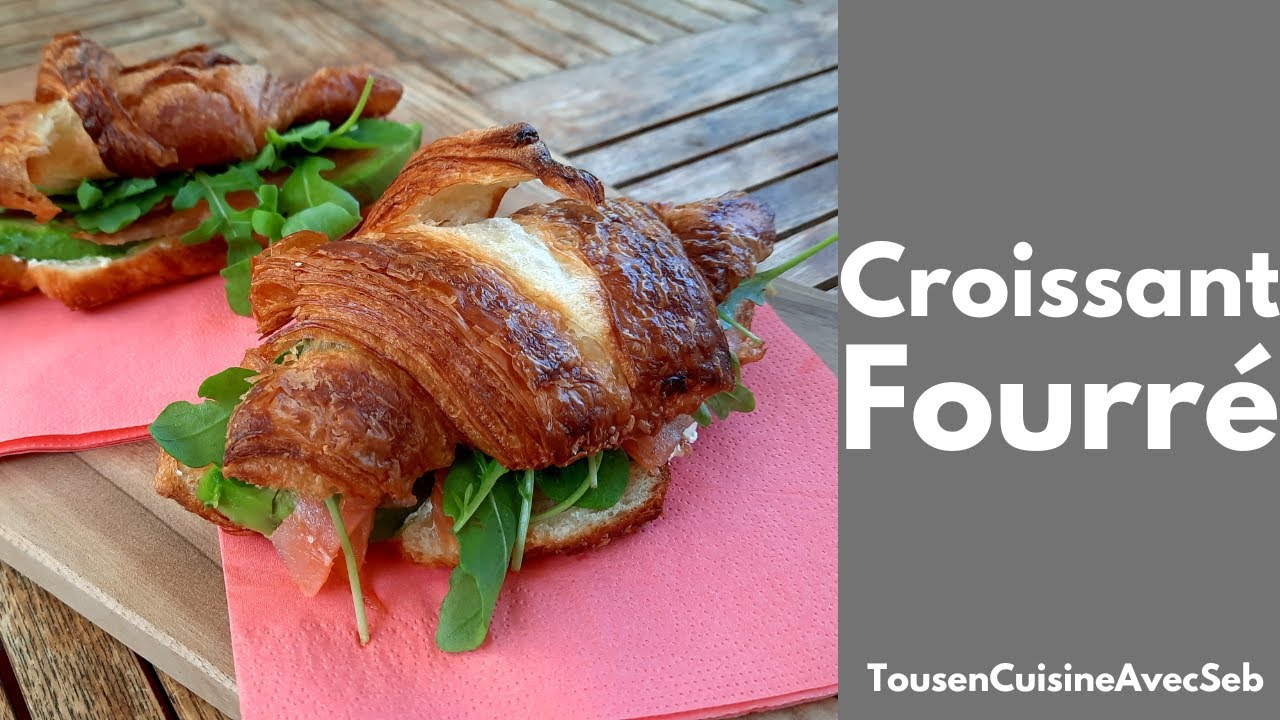 CROISSANT FOURRÉ SAUMON AVOCAT (Tous en cuisine avec Seb) - YouTube