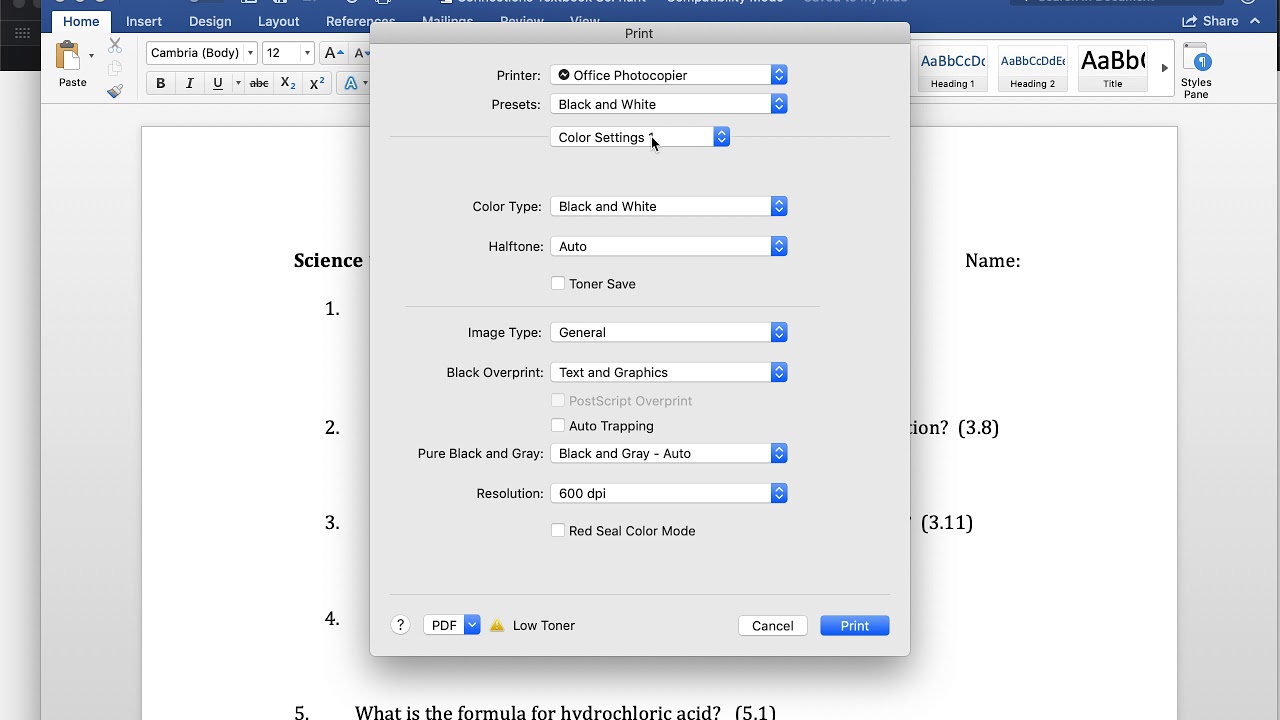 How to Create a Printer Preset on Mac - YouTube