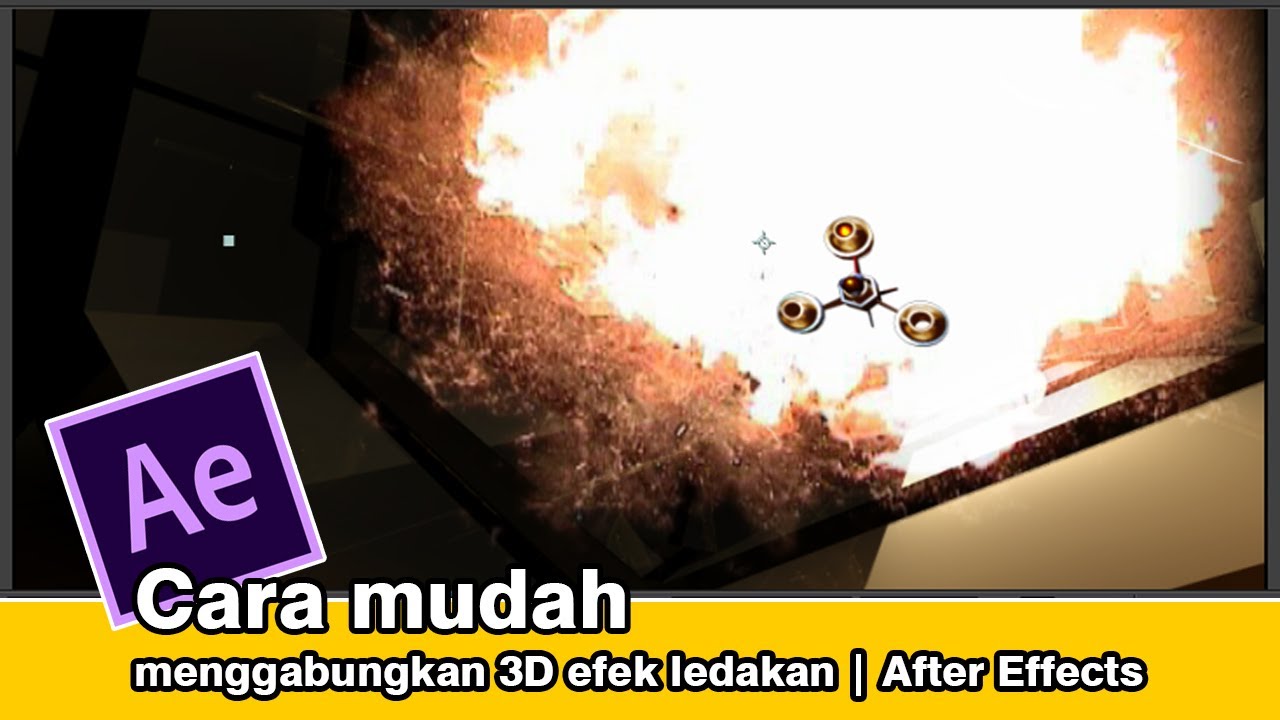 Cara mudah menggabungkan 3D efek ledakan | Desain Grafis Universitas ...