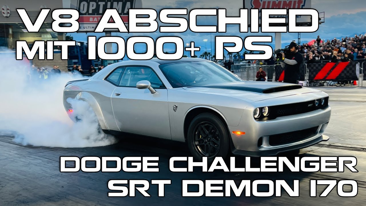V8 Abschied mit 1000+ PS - Dodge Challenger SRT Demon 170 - YouTube