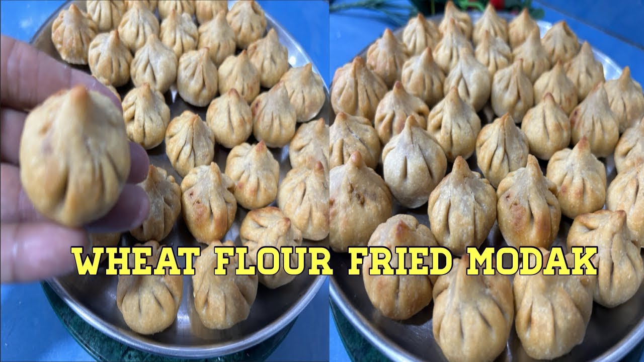 Wheat Flour Jaggery Fried Modak | Fried Modak Recipe | Easy to make ...