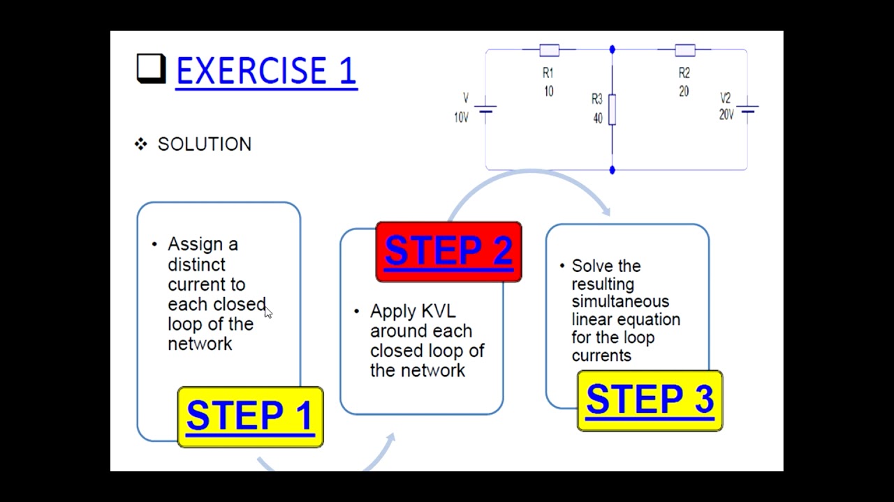 EST 130 BASIC ELECTRICAL AND ELECTRONICS ..KVL & MESH ANALYSIS - YouTube