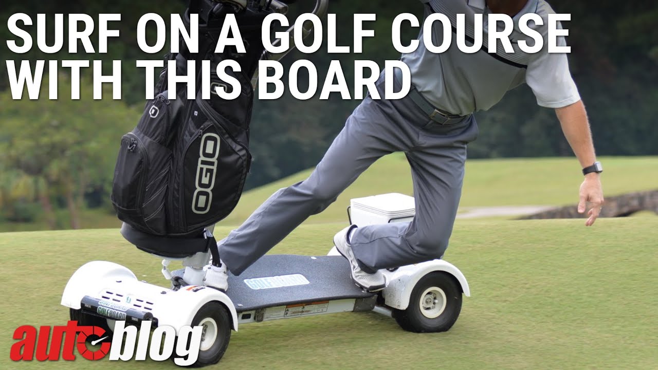 Surf on a golf course with this board - YouTube
