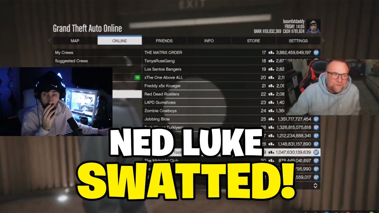 Ned Luke Swatted On Live Stream - My Thoughts - YouTube
