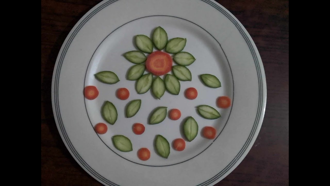 how to decorate salad plate #34 - YouTube