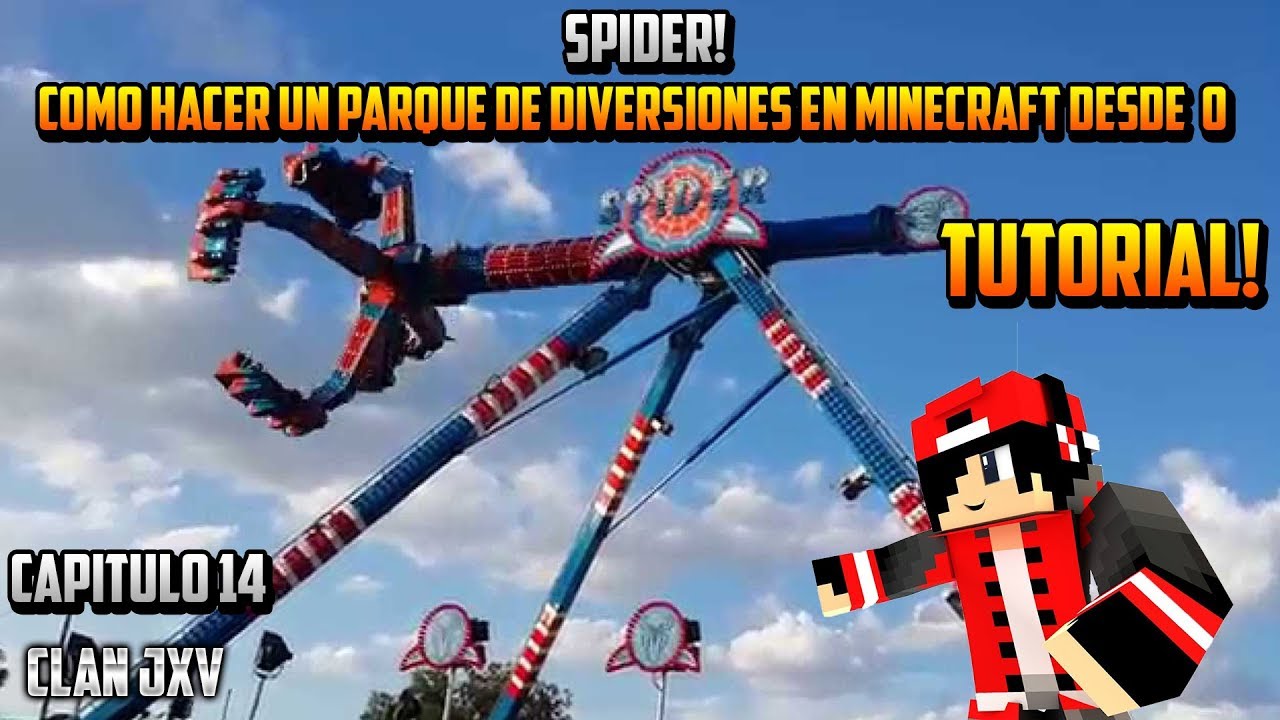 COMO HACER UN PARQUE DE DIVERSIONES EN MINECRAFT CAP 14 - YouTube