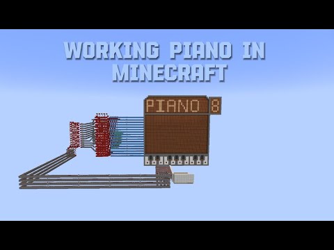 Working piano in Minecraft Java - YouTube