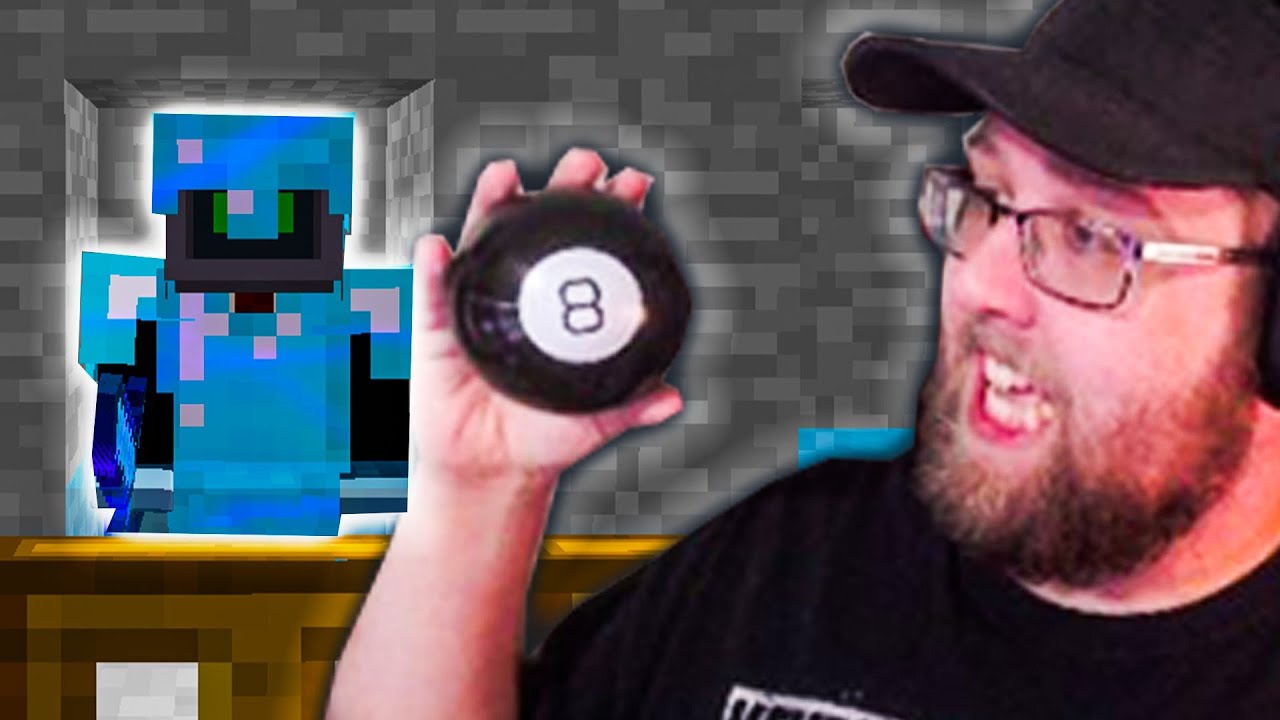I used a MAGIC 8 BALL for Minecraft HCF TRAPPING... - YouTube