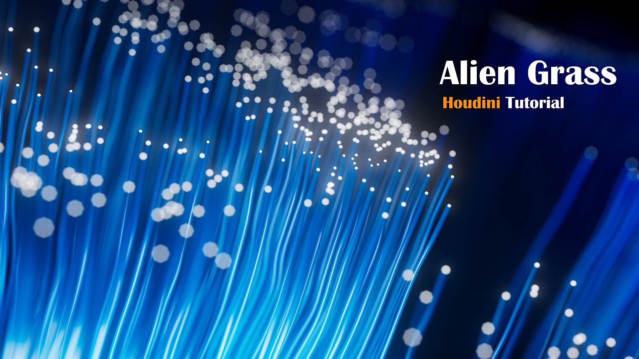 Alien Grass Houdini fx Tutorial - YouTube