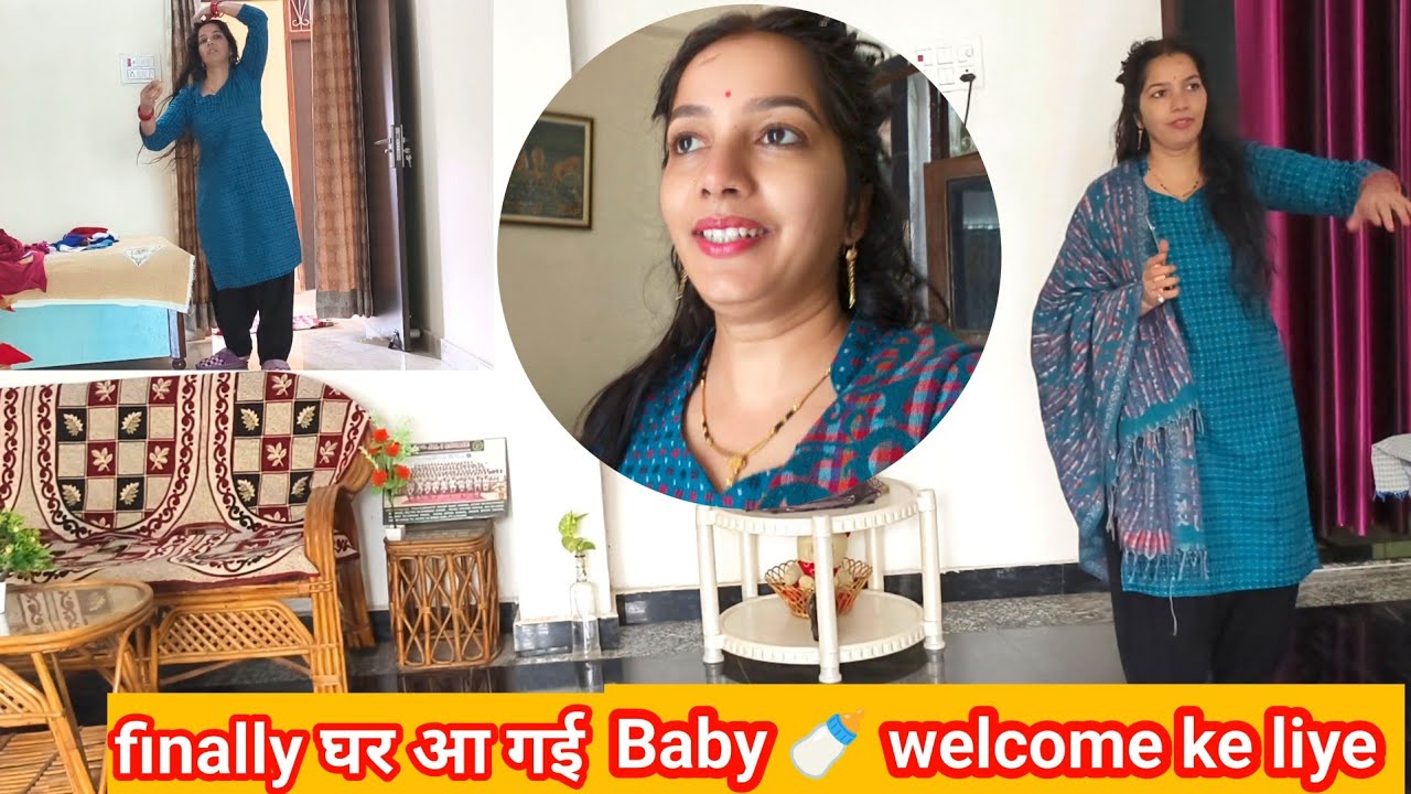 🌺 Mayka Vlog Finally घर 🏡 आ गई Baby Welcome ke liye #faimily # ...