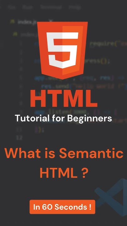 Learn What is Semantic HTML in 60 Seconds 🚀 #shorts #trending #html #programming - YouTube
