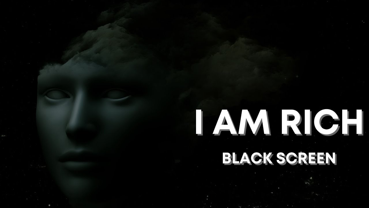 50 Powerful Rain Affirmations for Sleep Black Screen (I AM RICH ...