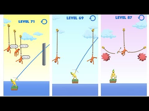 Shoot the Rope! Level 1 - 50 walkthrough gameplay - YouTube