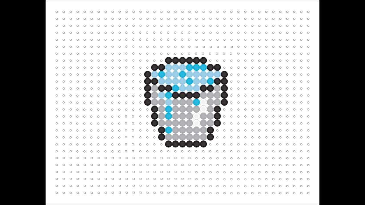 Hama Bead Water Bucket (Minecraft Series #11) - YouTube