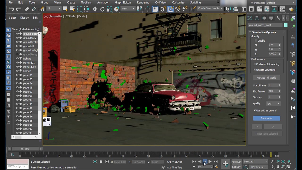 Brickwall destruction tutorial with Pulldownit 4.5 in 3ds max - YouTube
