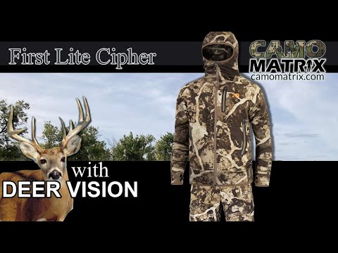 First Lite Cipher hunting camo in Human and Deer Vision on 14 ...