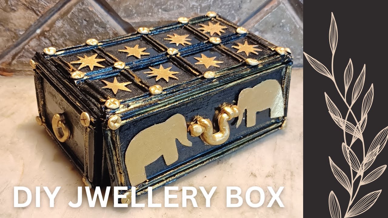 Diy jewellery box | diy chest | #jewellerybox #storage #diy| store your ...