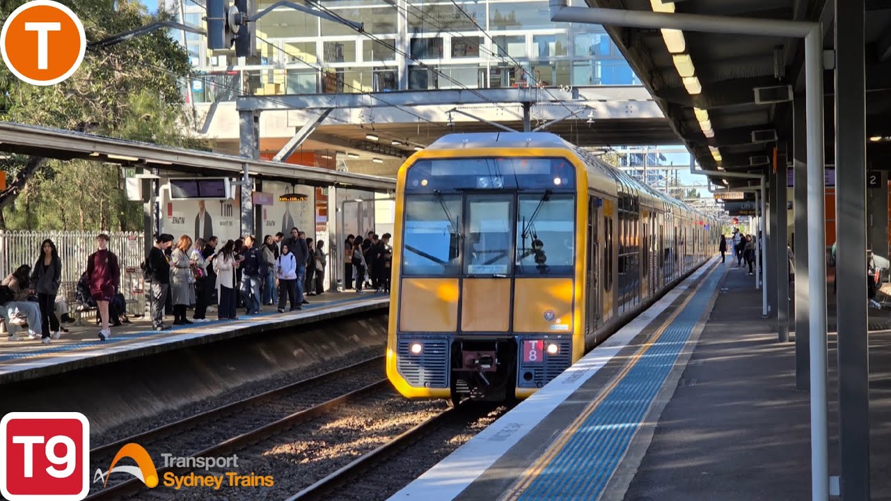 Sydney Trains Tangara T set - T8/T42 - Rhodes-Eastwood - YouTube