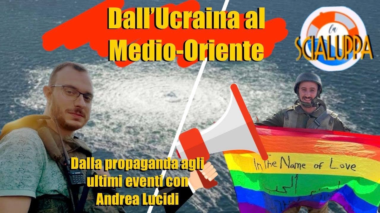 Bombardamenti in Ucraina con ANDREA LUCIDI e bandiere LGBT a Gaza | La ...