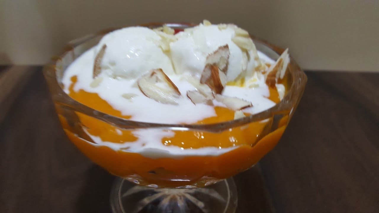 5 Minutes Dessert/ Mango Malba/Ramadan Recipes - YouTube