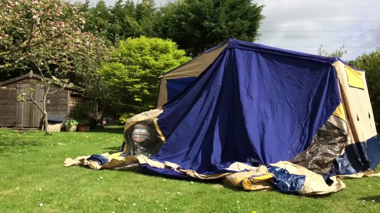 Cabanon Galaxy trailer tent build pt2 - YouTube