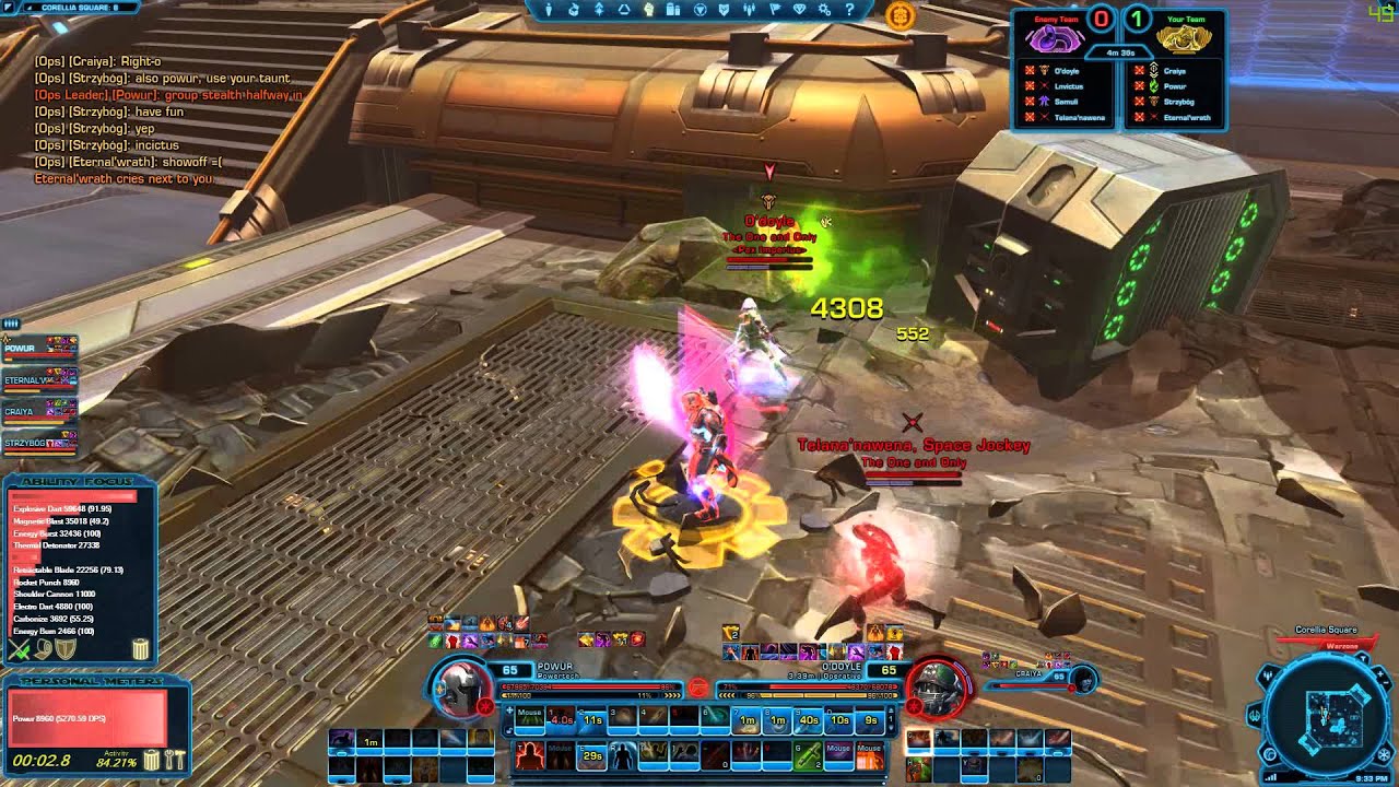 SWTOR PVP Powertech 8K DPS - YouTube
