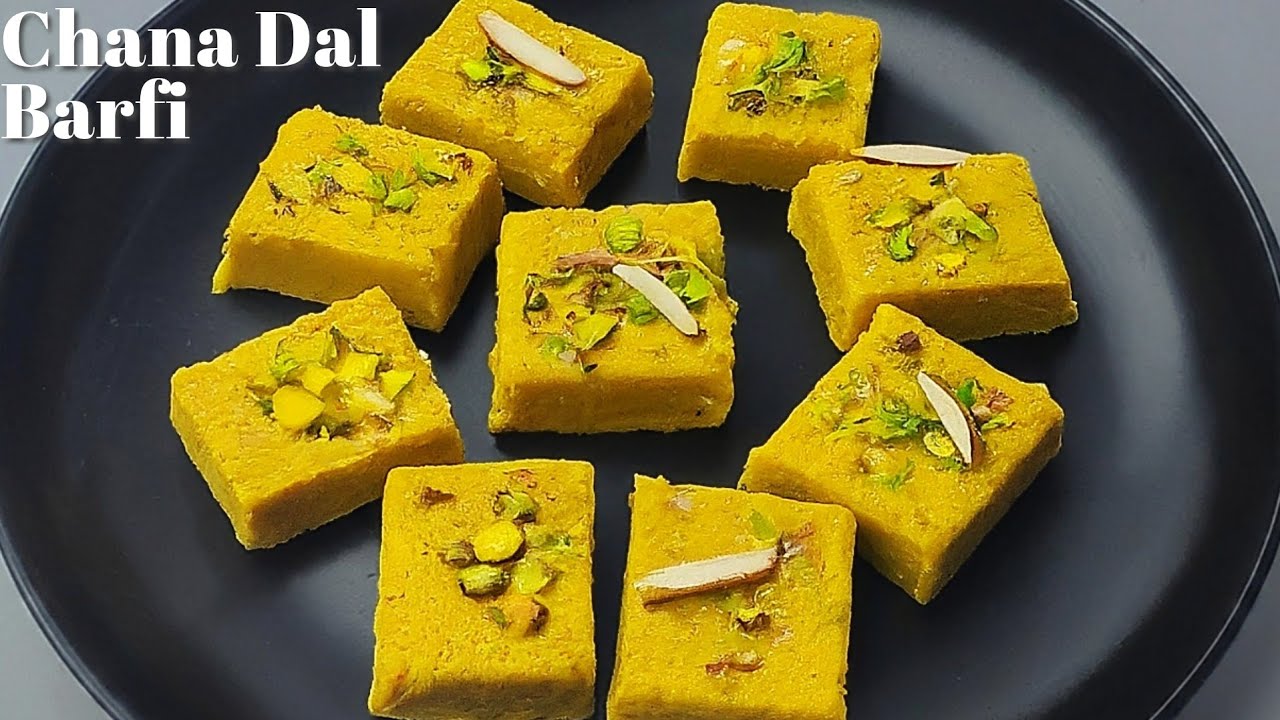 3 Ingredient Easy Chana Dal Barfi Recipe | Chana Dal Barfi Recipe ...