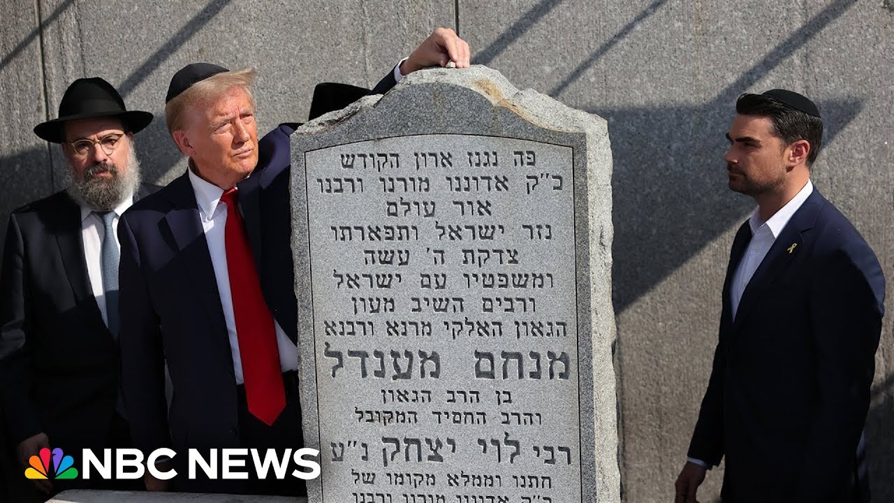 Trump visits holy Jewish site in New York to mark Oct. 7 anniversary ...