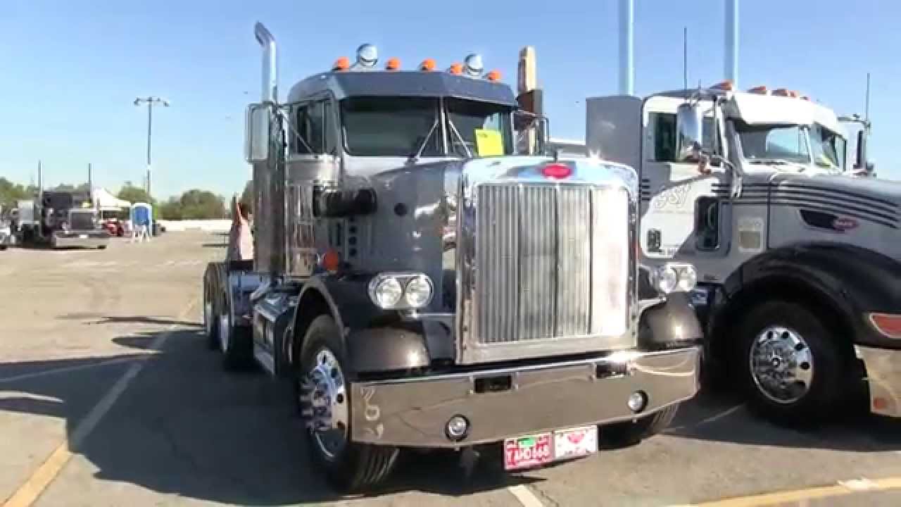 Golden State Foods 1985 Peterbilt 359 At Truckin' For Kids 2014 - YouTube