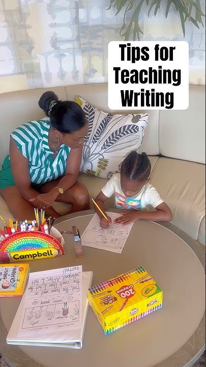 How to teach a Kindergartener how to Write - YouTube