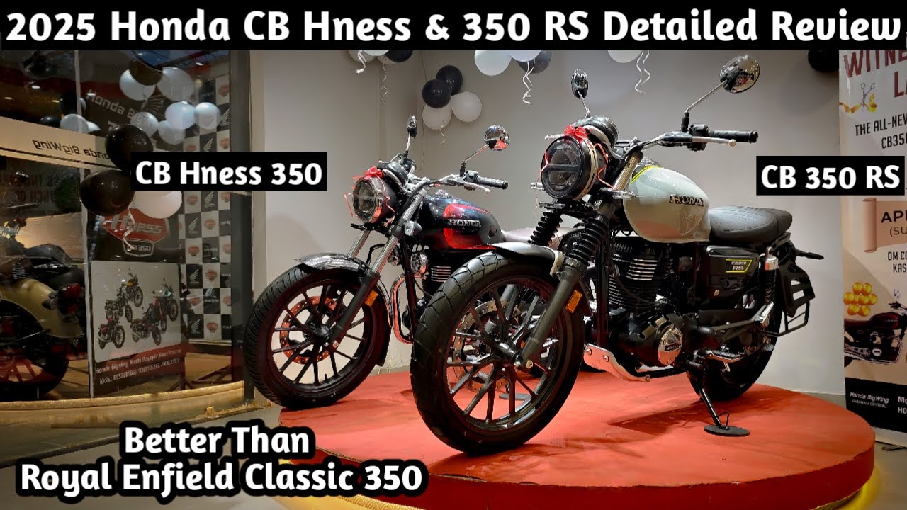 Honda CB 350 Hness & Honda CB 350 RS Review 2025 Model | New Colours ...