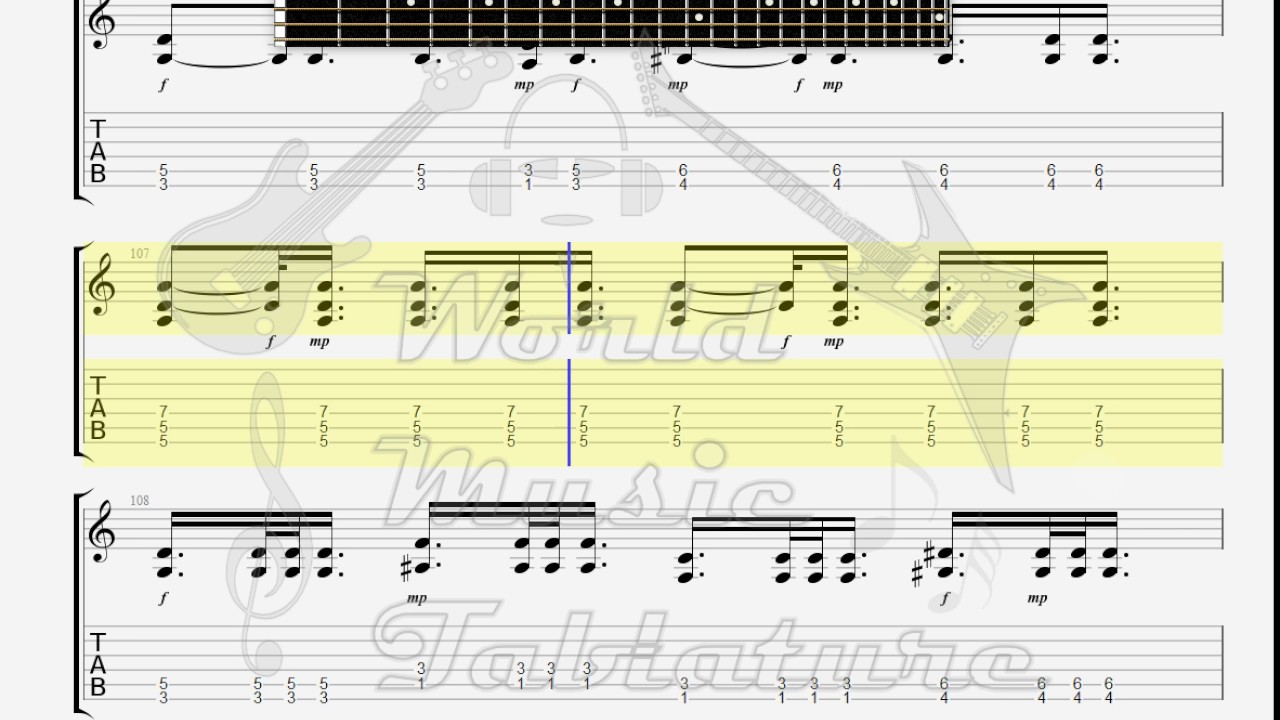 Emperor I Am The Black Wizards GUITAR 1 TAB - YouTube