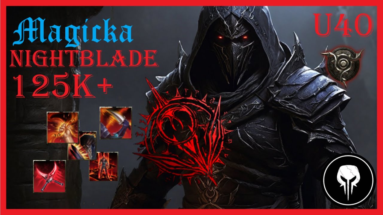 ESO Magicka Nightblade 125k+ DPS, Update 40, PS 5 EU - YouTube