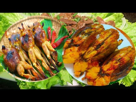 Amazing food frogs bbq recipe/ Frog cooking in village/ How to cook ...