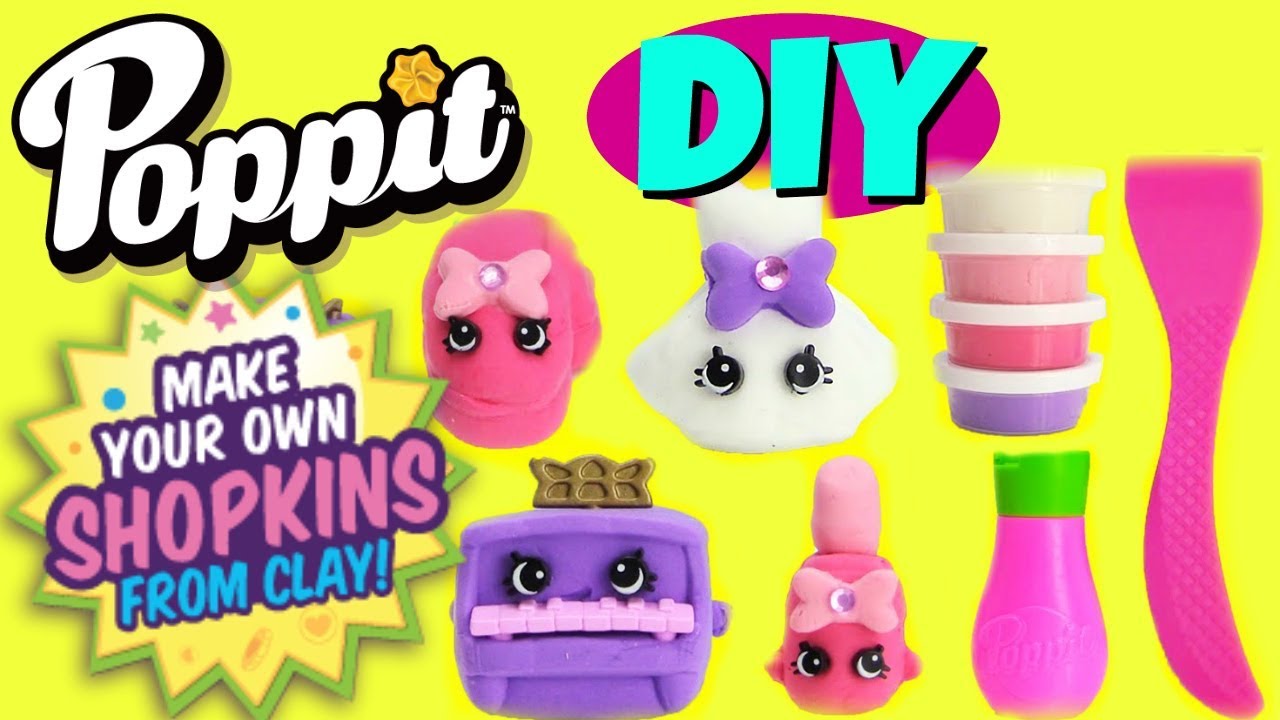 Shopkins Poppit MakeYour Own Shopkins Ballet Collection From Clay ...