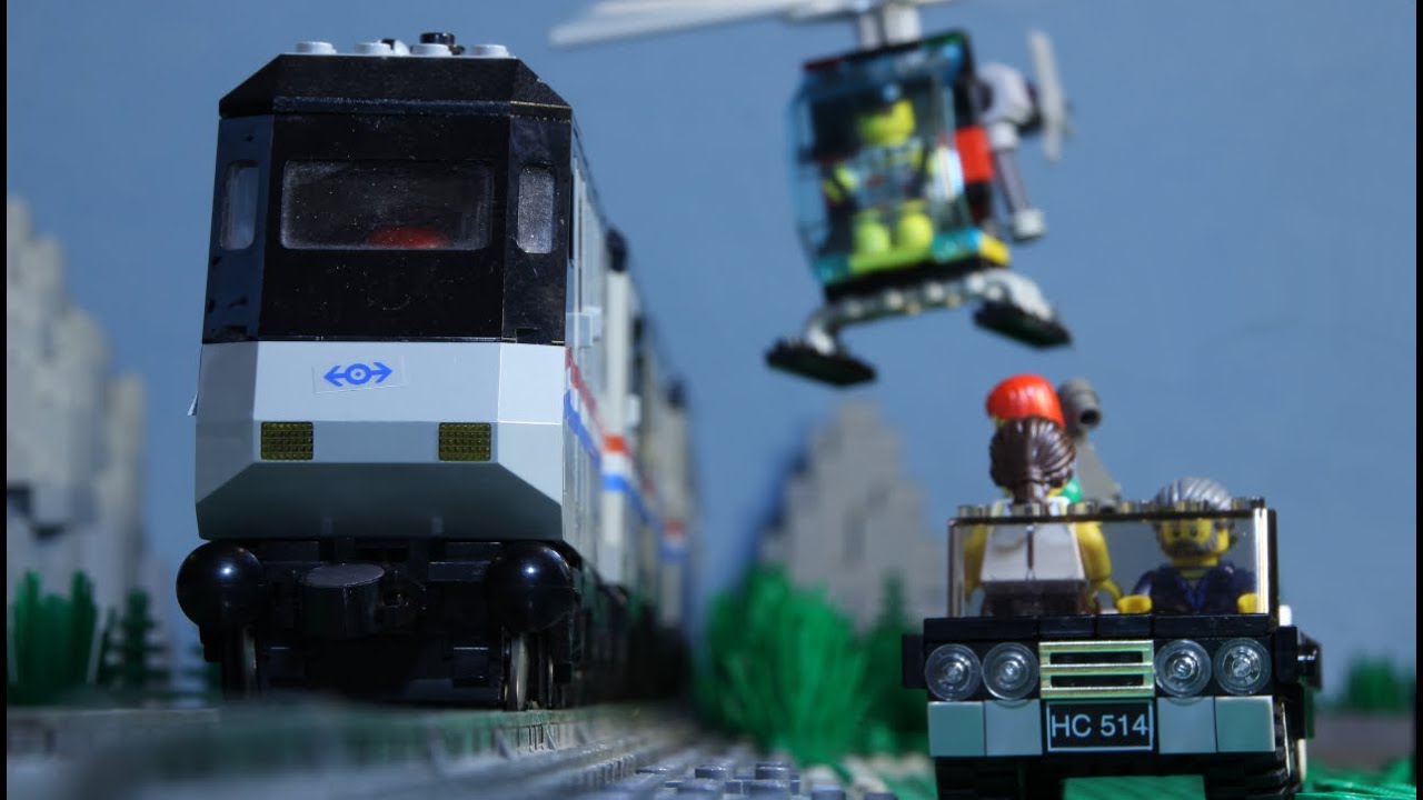 Lego Train Chase (Stop Motion) - YouTube