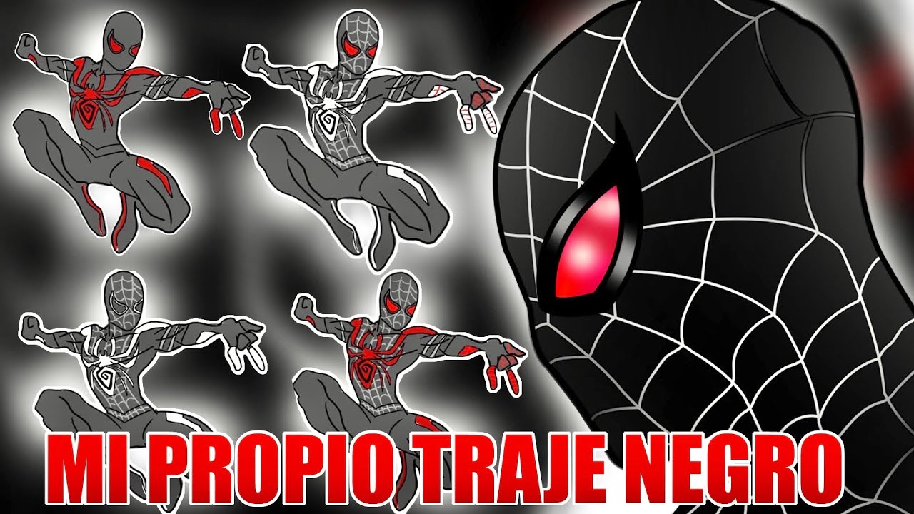 DISEÑO MI TRAJE DE SPIDER-MAN NEGRO (SYMBIOTE) | Emma Spider - YouTube
