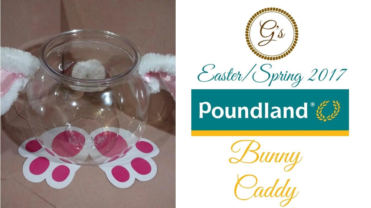 (£1) Poundland Craft: Fishbowl Easter/Spring Bunny Sweet Caddy - YouTube