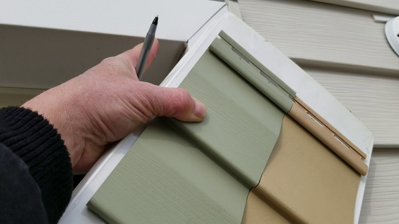 Wind damaged siding. Cant be patched. - YouTube
