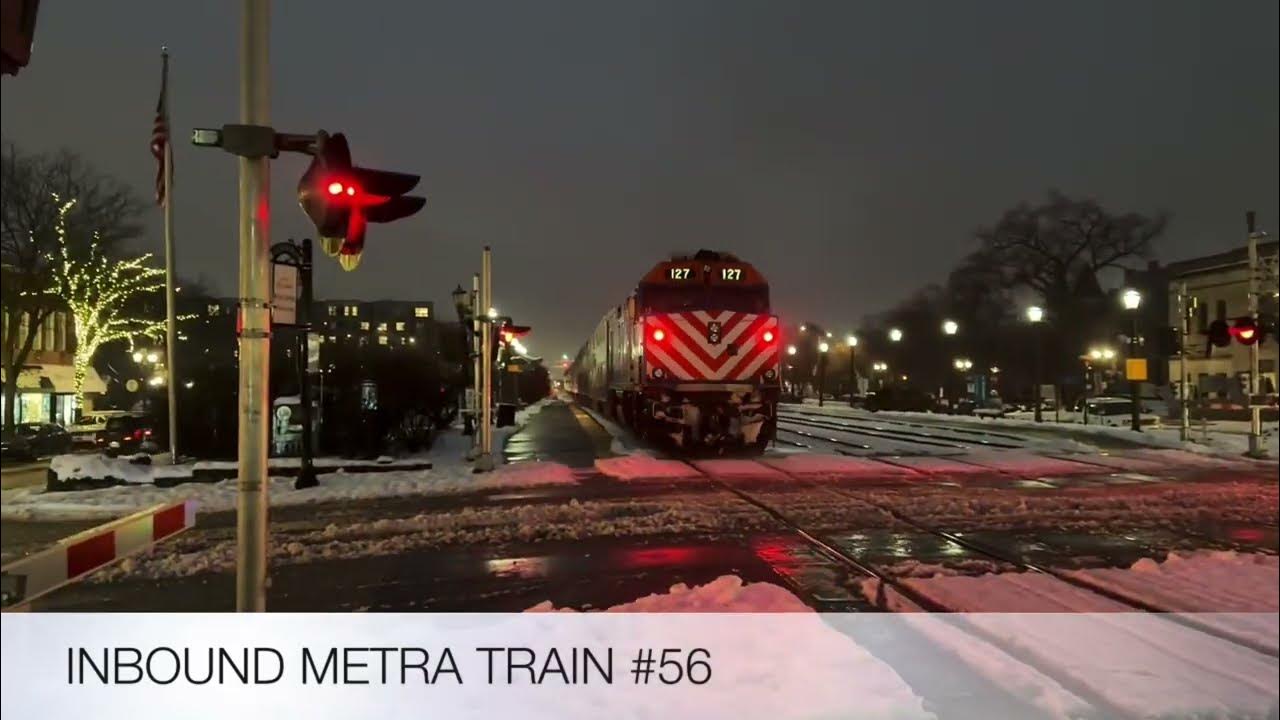 The Complete Metra Evening Rush Hour At Elmhurst On January 12, 2024 - YouTube