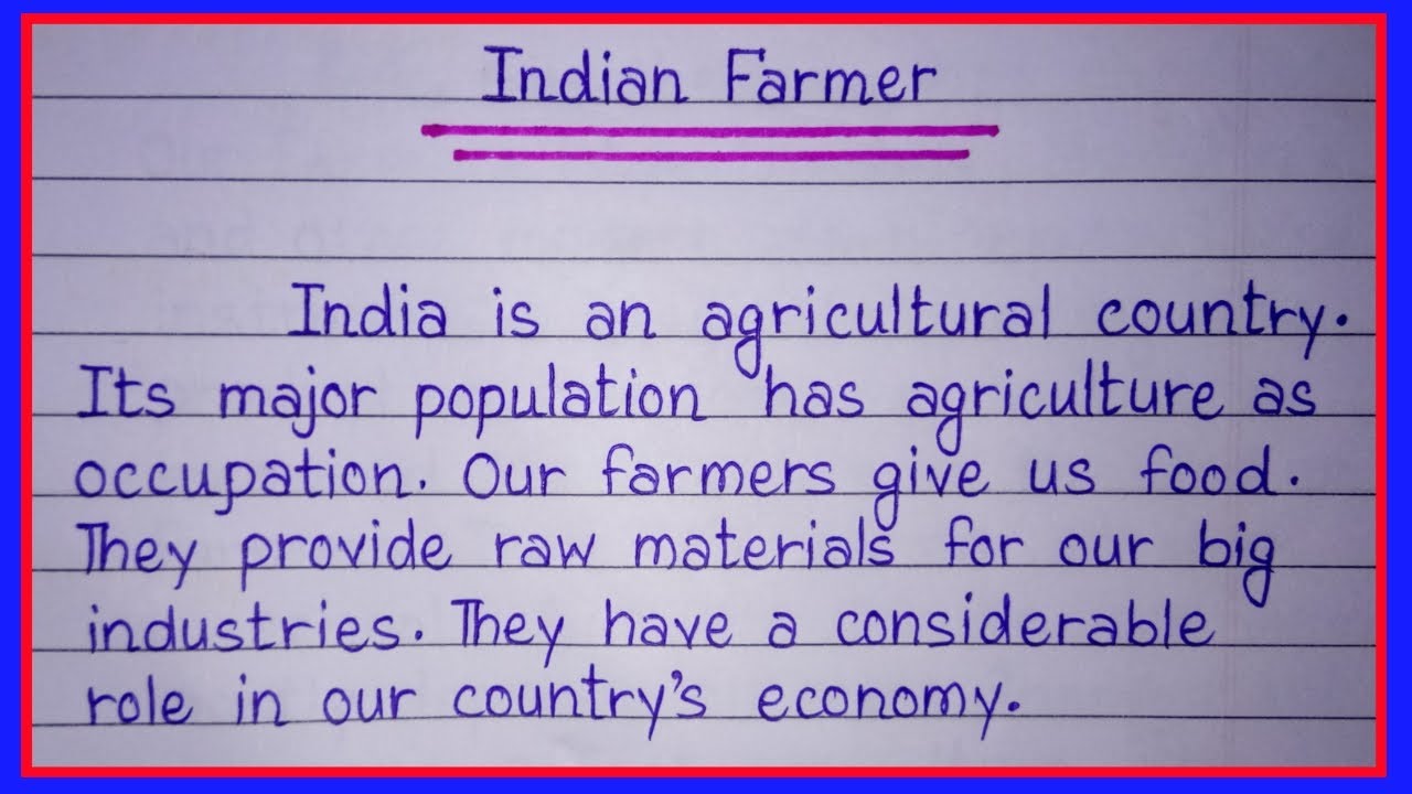 Essay on Indian Farmers in english/Indian Farmers essay in english ...