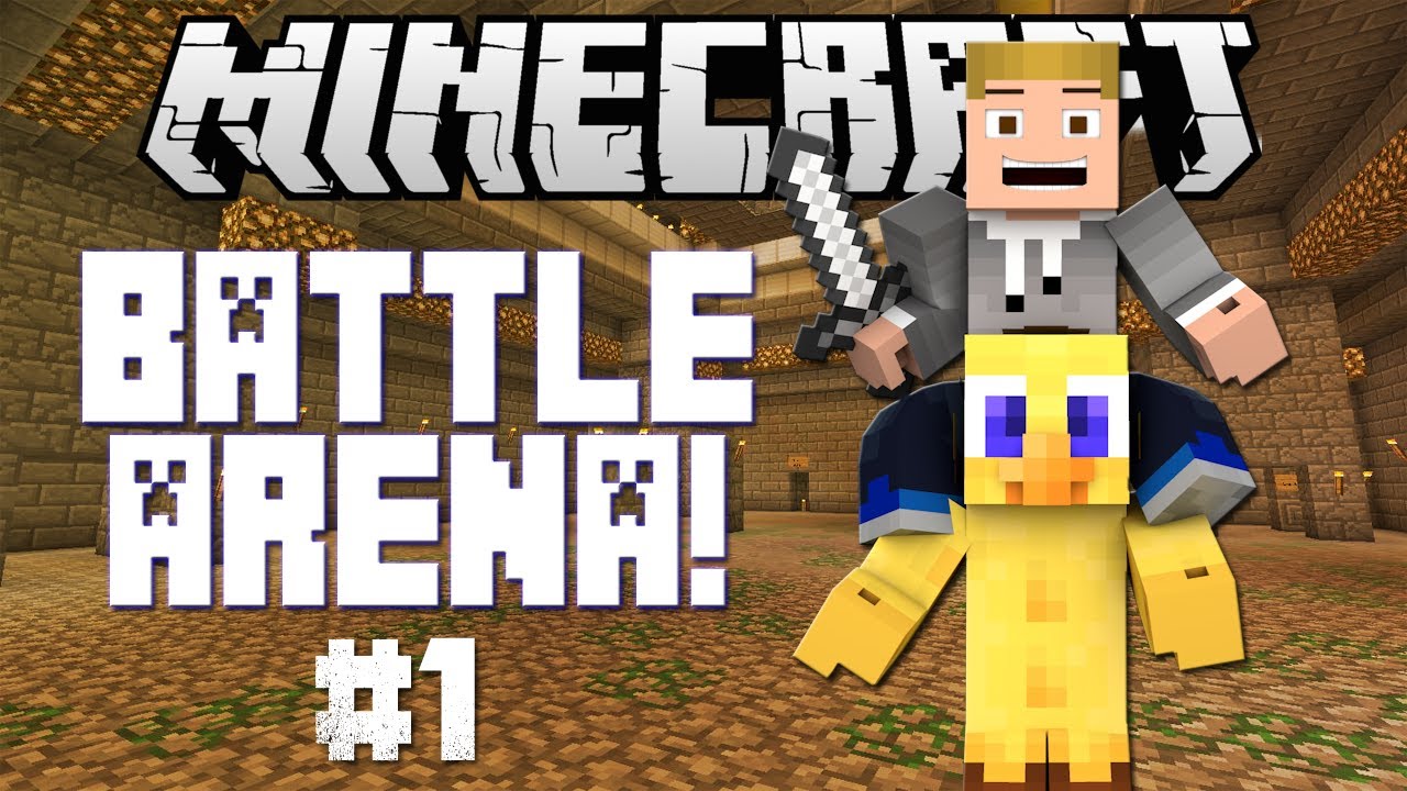 MINECRAFT BATTLE ARENA MINI GAME "POOR ENEMY TEAMS" w/Kenny and Choco ...