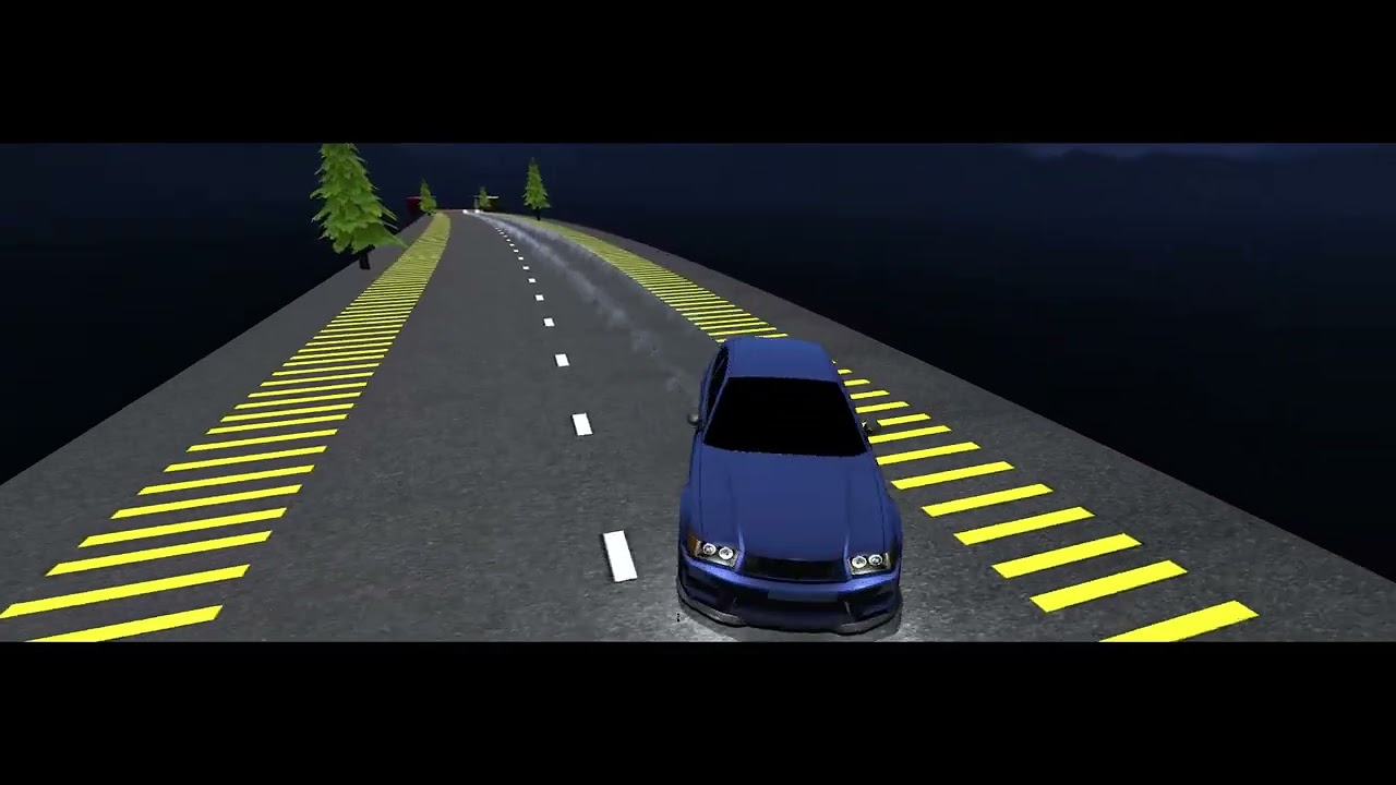Car Drivng Down Ramp
