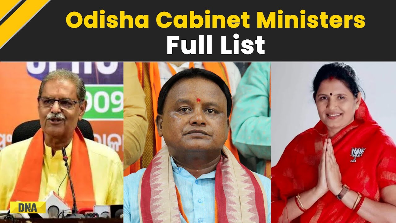 Mohan Charan Majhi Cabinet In Odisha: Full list of Cabinet Ministers ...