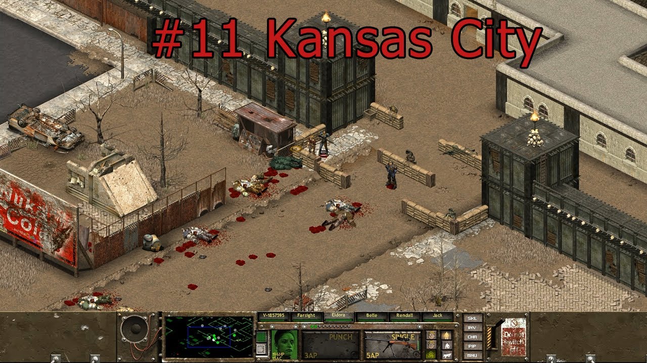 Fallout Tactics - Миссия 11 (Kansas City) - YouTube